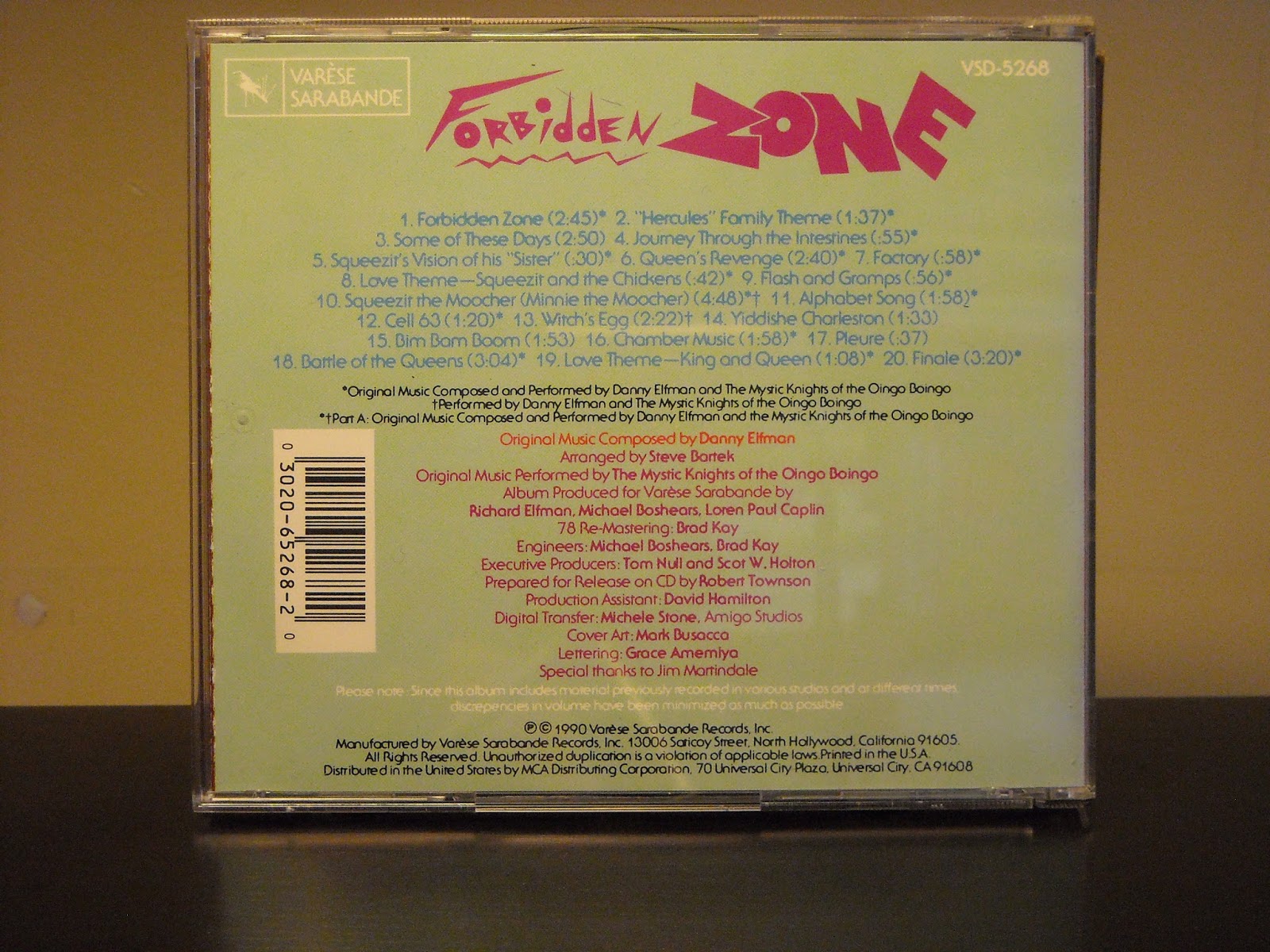 Aizen Trade: CD - FORBIDDEN ZONE (DANNY ELFMAN & OINGO BOINGO) (NM / M)