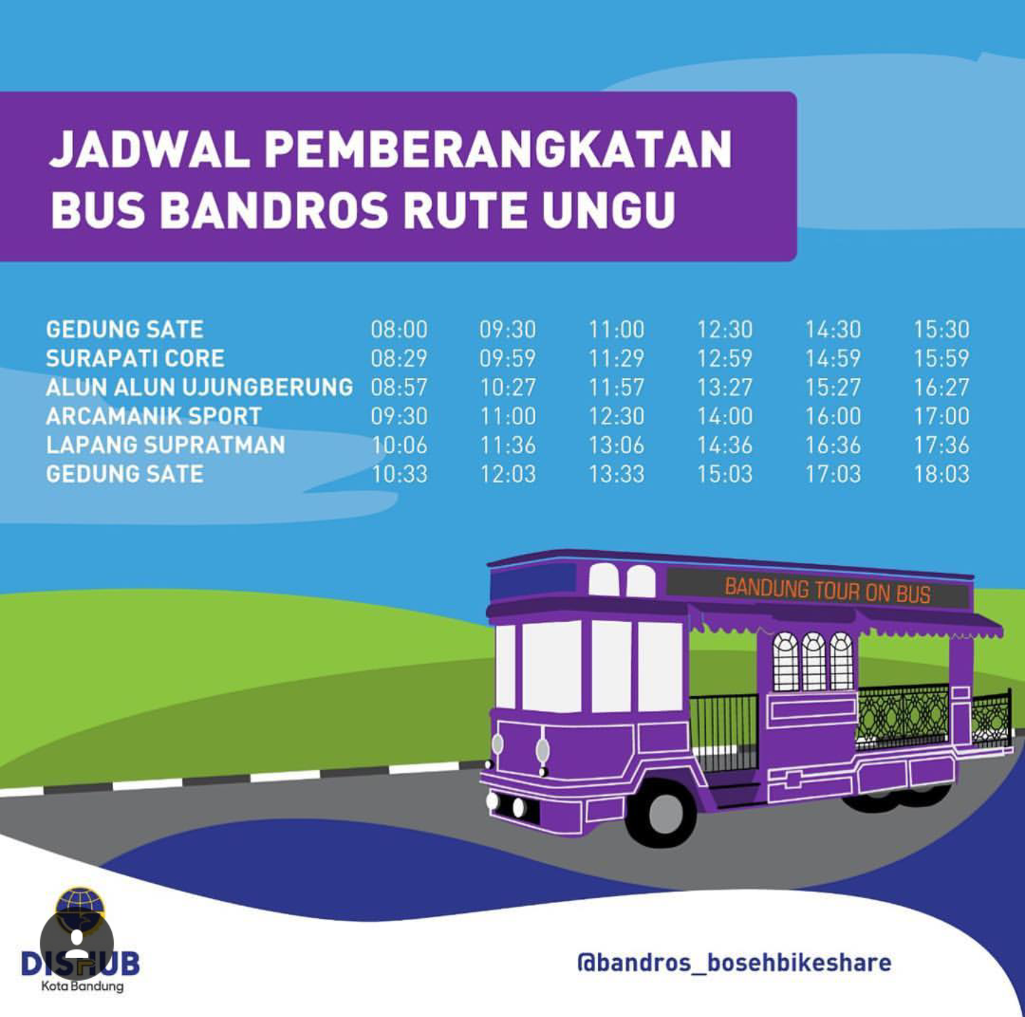 Mau Naik Bandros? Ada 5 Rute Yang Bisa Kamu Pilih Lho