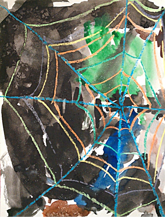 The David Lubin Art Studio: A very fine web for a very busy spider