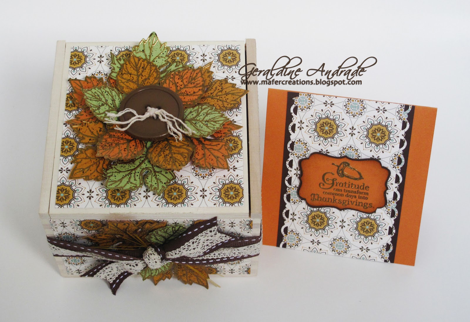 Mafer's Creations: THANKSGIVING BOX WITH CARDS - TARJETAS DE ACCION DE ...