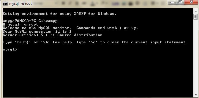 Cara Membuat Database di CMD - Cara Zamm