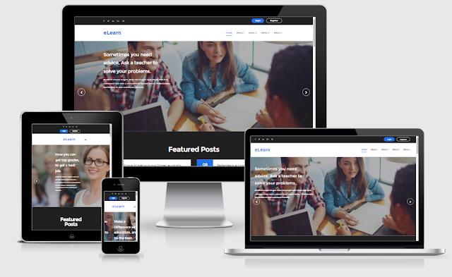 Elearn Blogger Template Premium | templatevolution