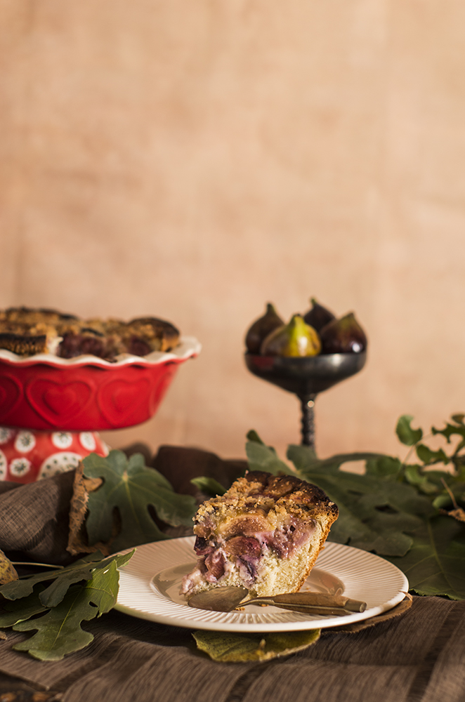 Las recetas de Manu: STREUSEL DE HIGOS CON CRUMBLE DE AVELLANAS