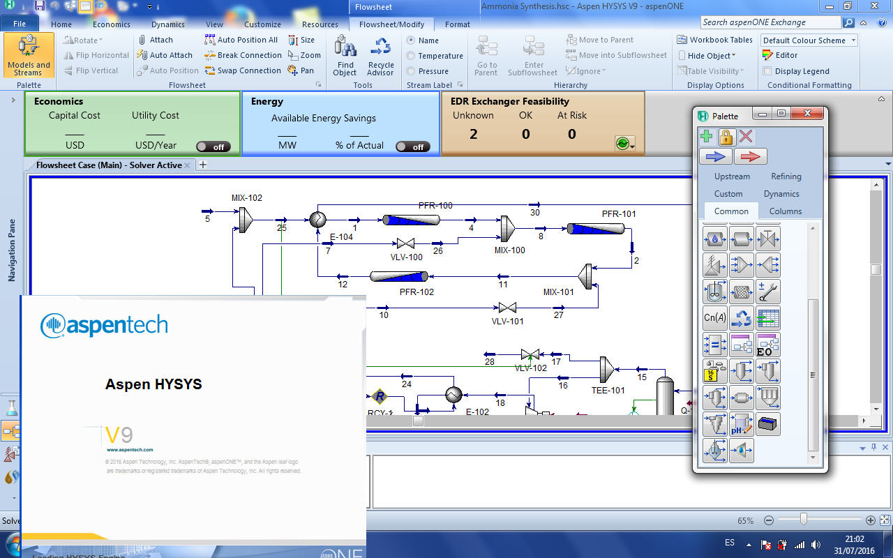 AspenONE® Versión 9 ~ Simulación de Procesos Químicos