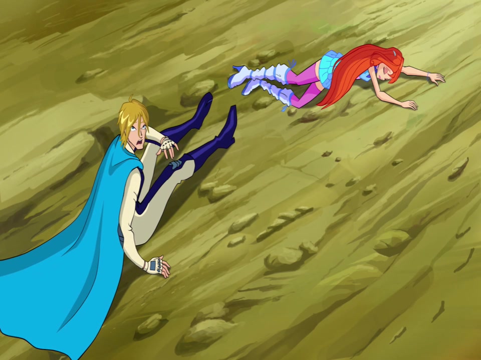 Imágenes de Sky defendiendo a Bloom de las Trix - Winx Club All