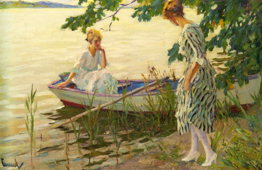 Museum Art Reproductions An Afternoon on the Lake by Edward Cucuel ...
