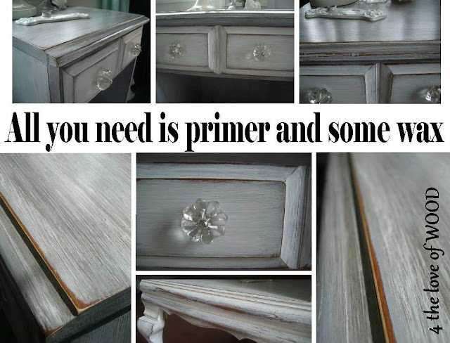 4 the love of wood: PAINT TUTORIAL - white washing over grey
