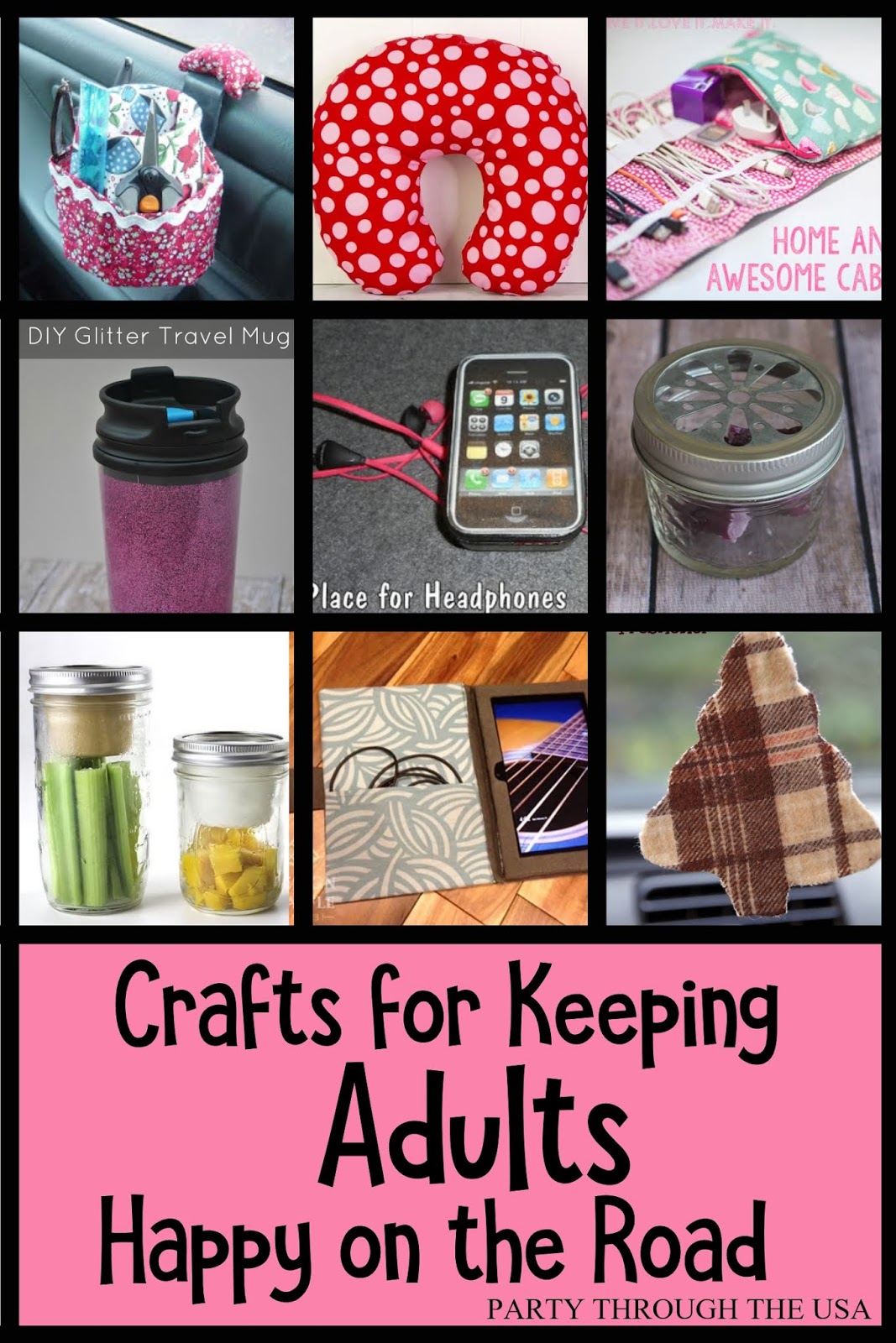 Crafts for Keeping Adults Happy on the Road