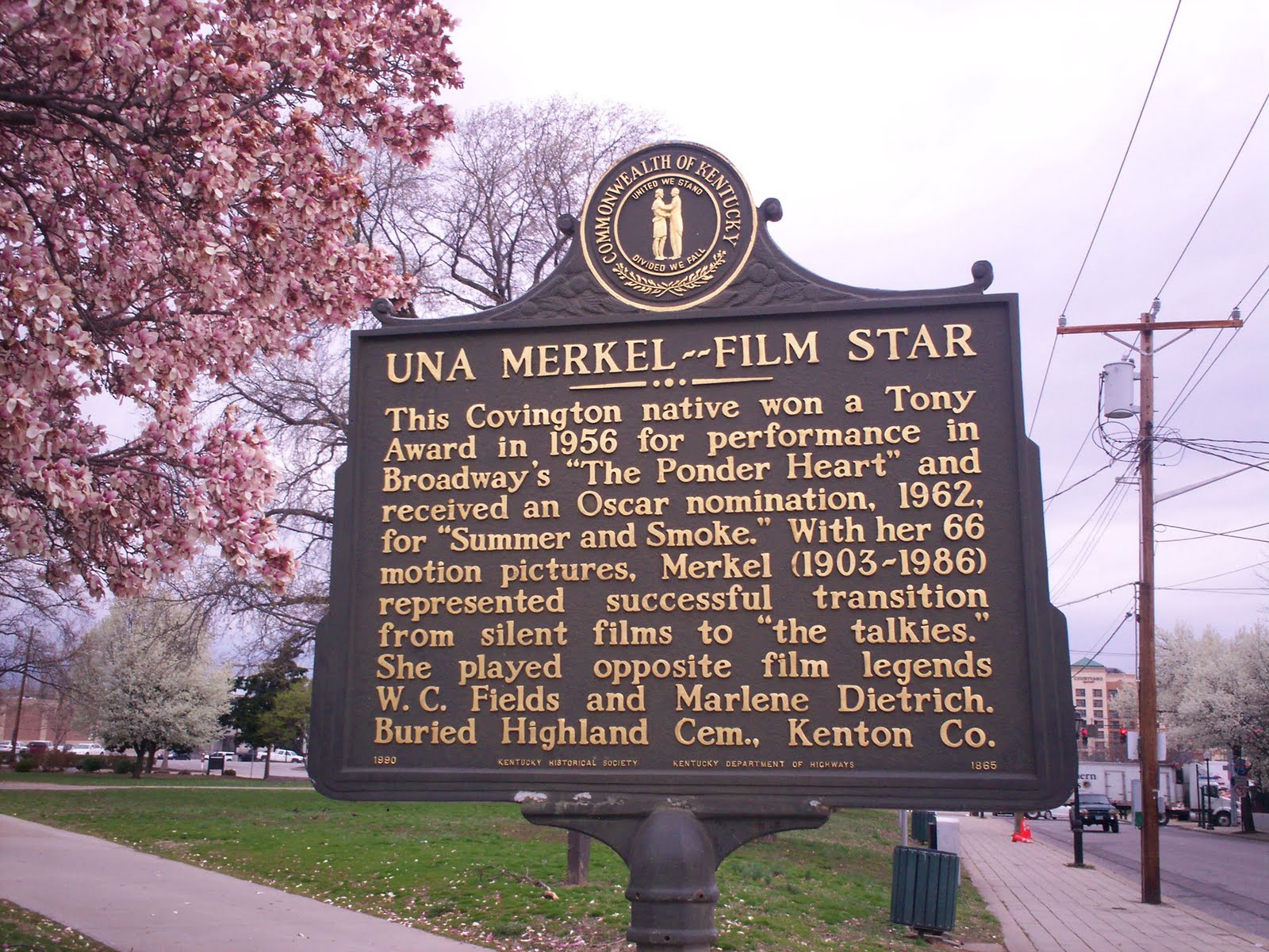 Another Old Movie Blog: Una Merkel's Roadside Tribute
