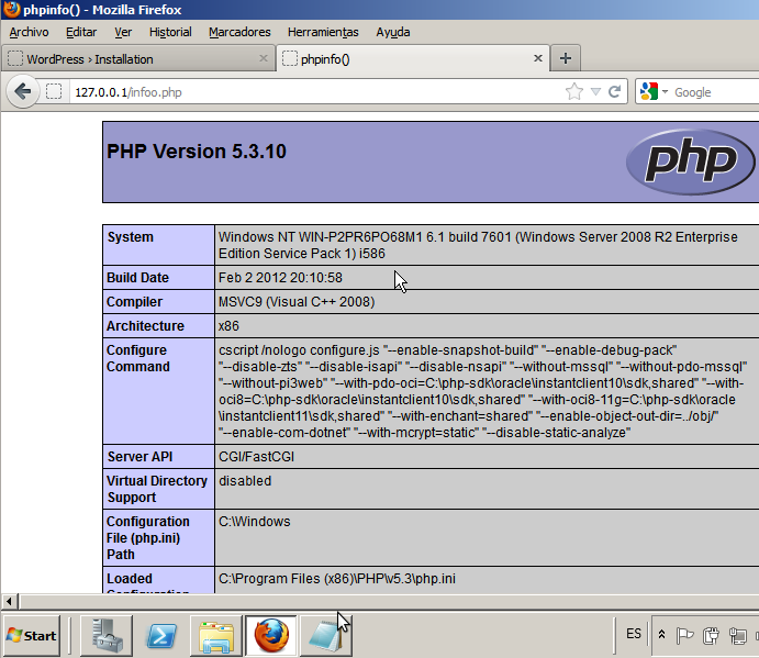 Tu espacio informatico: Instalacion en Windows Server 2008 R2 el PHP, MySQL windows 5.1 ...