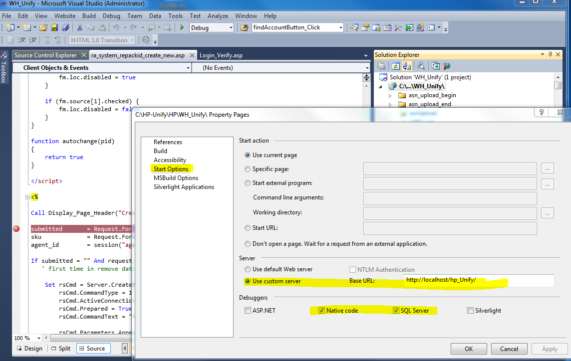 Tony's Web Log: How to Debug Classic ASP in VS 2010 and Windows 7