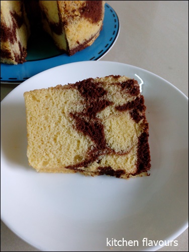 kitchen flavours: Chocolate Marble Chiffon Cake