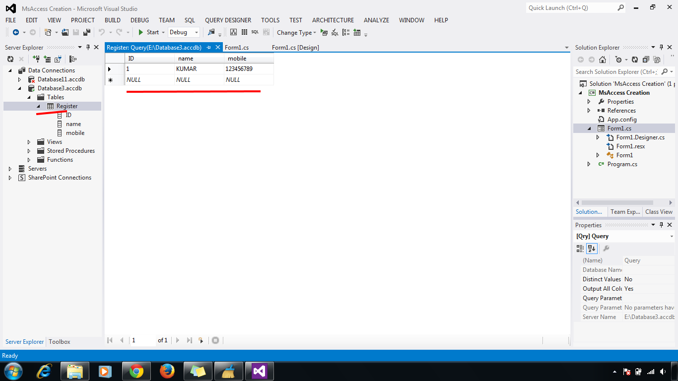 Step By Step MsAccess DataBase Connection To Visual Studio 2012 Using OleDb Connection in C#.Net ...