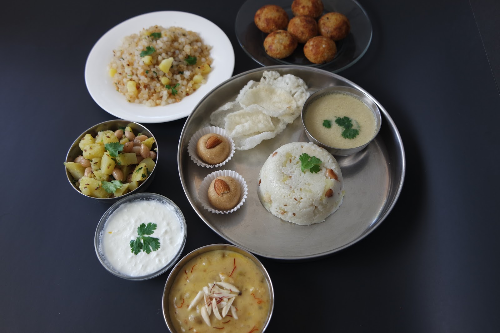 Indian (Maharashtrian) Traditional Upvasachi(Fasting) Thali / आषाढी ...