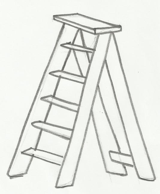 Desenhos: Desenho de Escada para Imprimir e Pintar