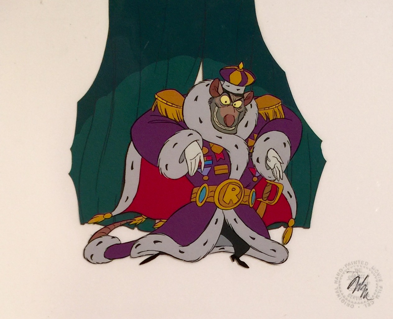 Animation Collection: Original Production Animation Cel of Ratigan From ...