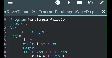 Program Pascal - Perulangan - WhileDo - Jurnalku by Fajar Himawan