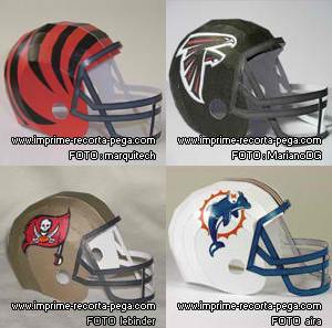 Super Bowl XLV NFL Helmet Papercraft | Papercraft Paradise ...