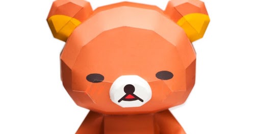 paper craft: NEW 866 PAPERCRAFT RILAKKUMA TEMPLATE