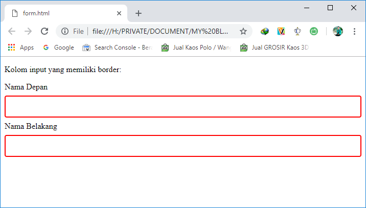 Belajar CSS Part 30 - Desain Form dengan CSS - king-octahasan