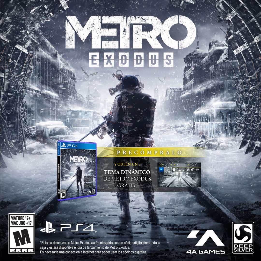 Se inició la preventa de Metro Exodus para PS4 - No Soy Gamer