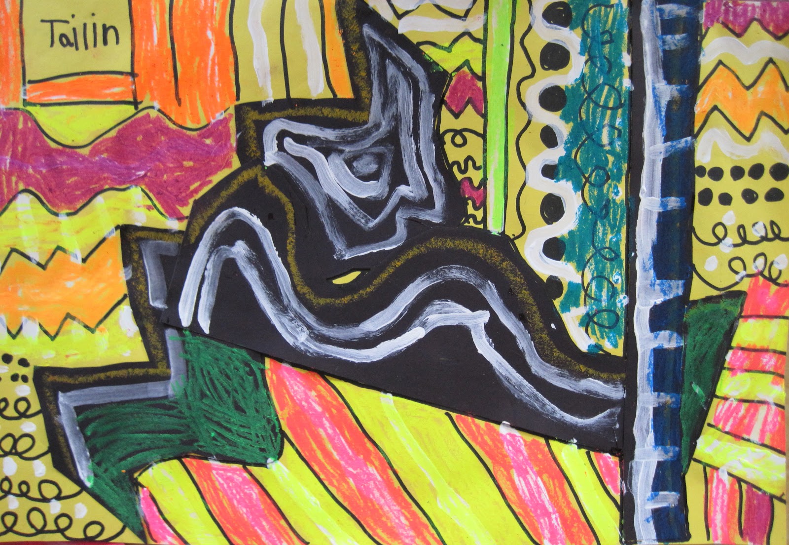 Princess Artypants: Visual Arts in the PYP: Lovely Line Collages