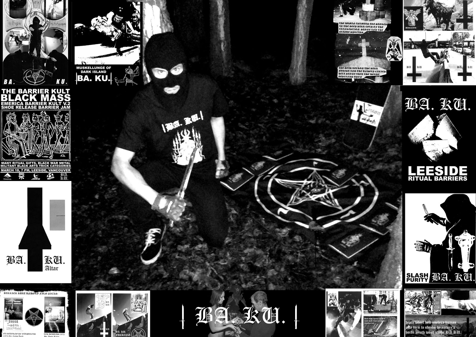 DEATH BY METAL by galeria de muerte: BARRIER KULT x CHRIS MOYEN LookBook