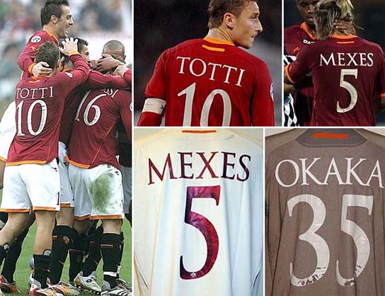 Football teams shirt and kits fan: Font AS Roma 2006-07 kits