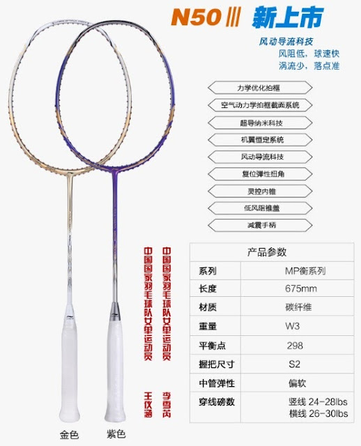 Racquet Force: NEW Li Ning N50III