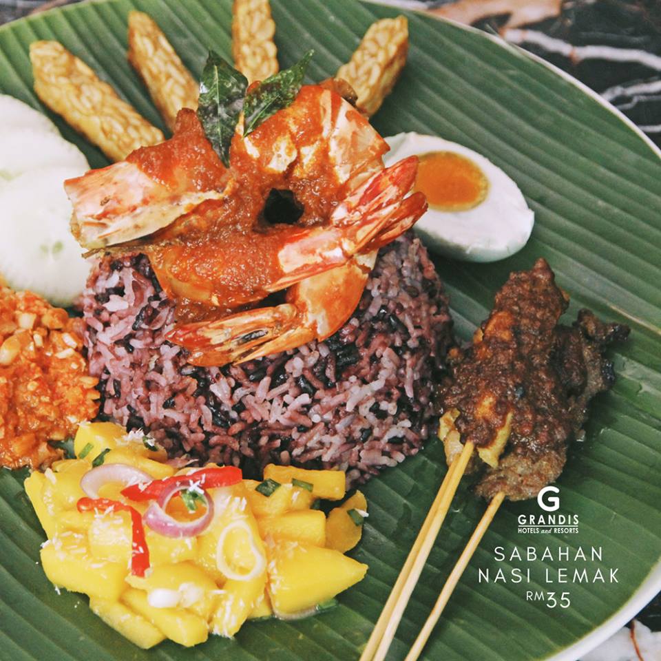 Meja Rasa KK (Blog): Must Try Sabahan Nasi Lemak Only At Grandis Hotels ...