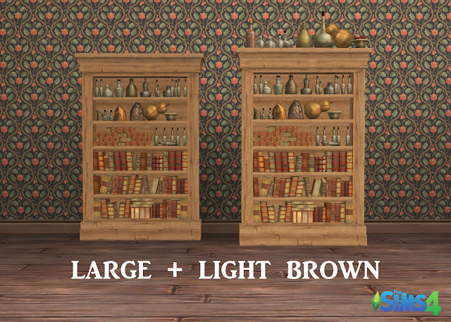 TS4: The Sims Medieval Bookcases for Sims 4 | History Lover's Sims Blog