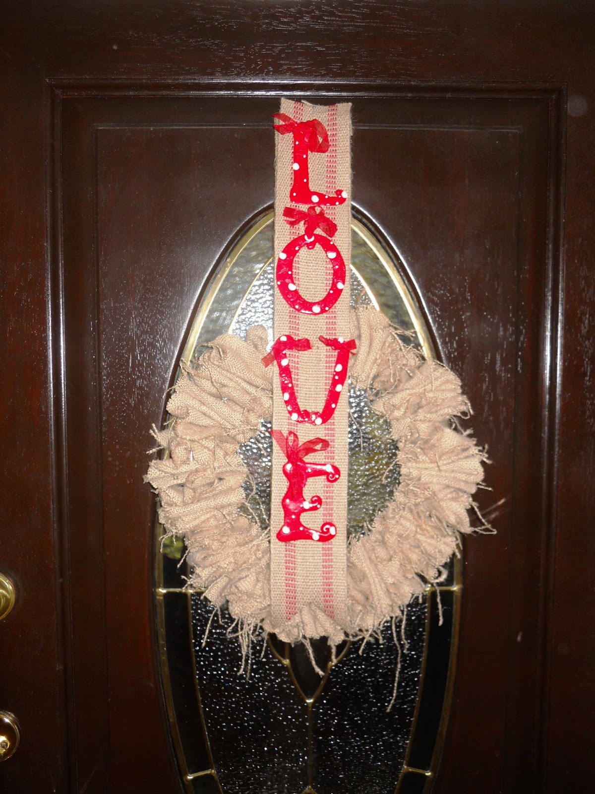 My Cozy Casita: Burlap decoration