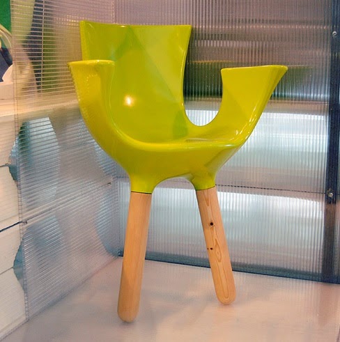 Unusual Two-Legged Chair - Stay Active While Sitting! | Design Home Views