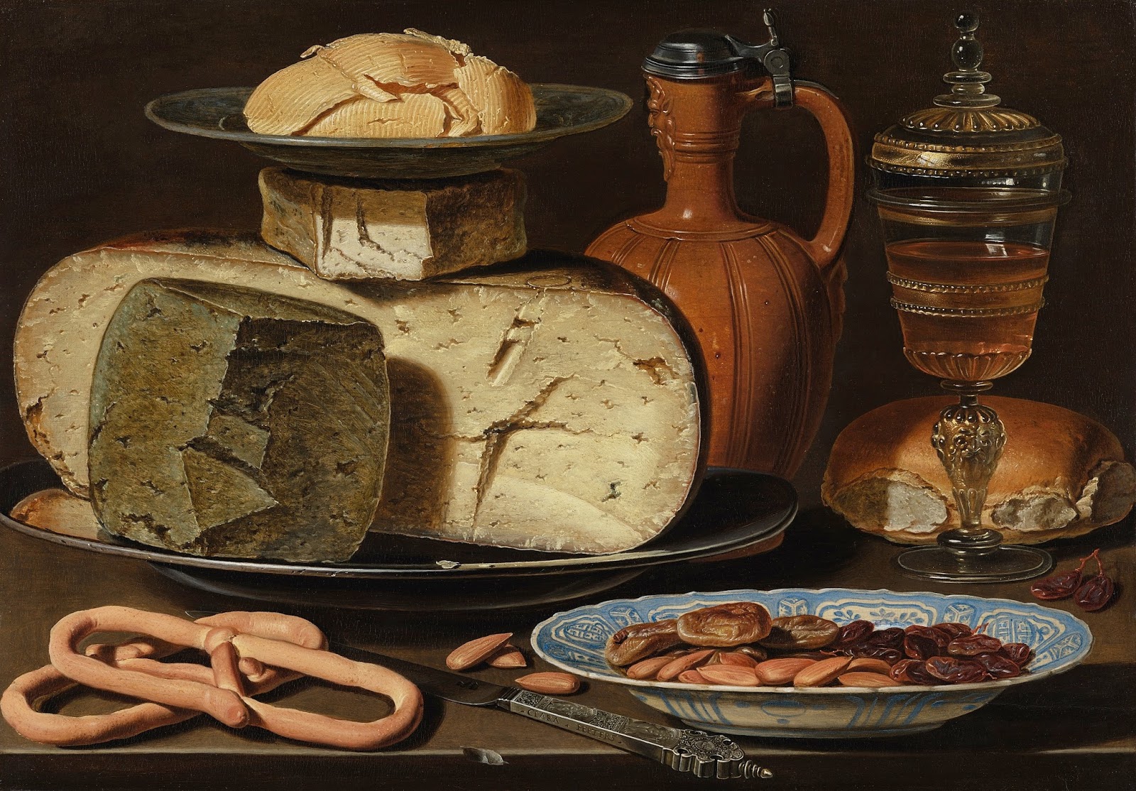Enjoy some Damn Fine Art : Clara Peeters. Still Life with Cheeses ...