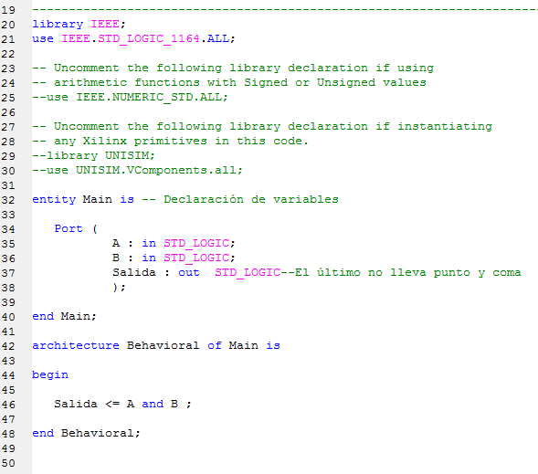 DJBM Académico: VHDL - COMPUERTA AND - NEXYS 3