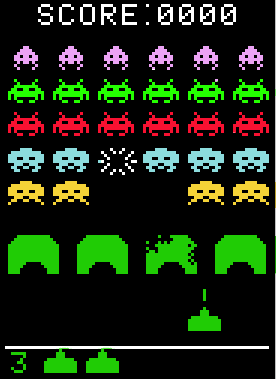 Soul Surfing: Space Invaders Grid Art