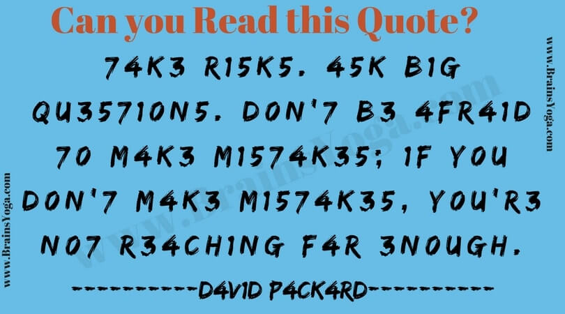 Brain Teaser Can You Read This