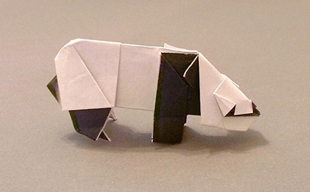 origami Panda Lang 3D ~ easy instructions to origami