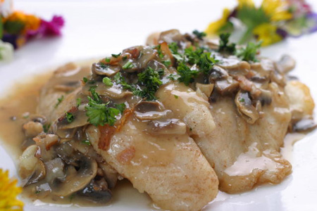 COOK BOOK: DORI FISH FILLET WITH MUSHROOM SAUCE