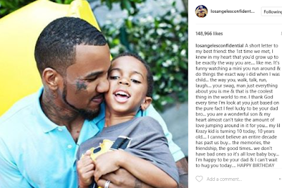 The Game's beautiful message to his son as he turned 10