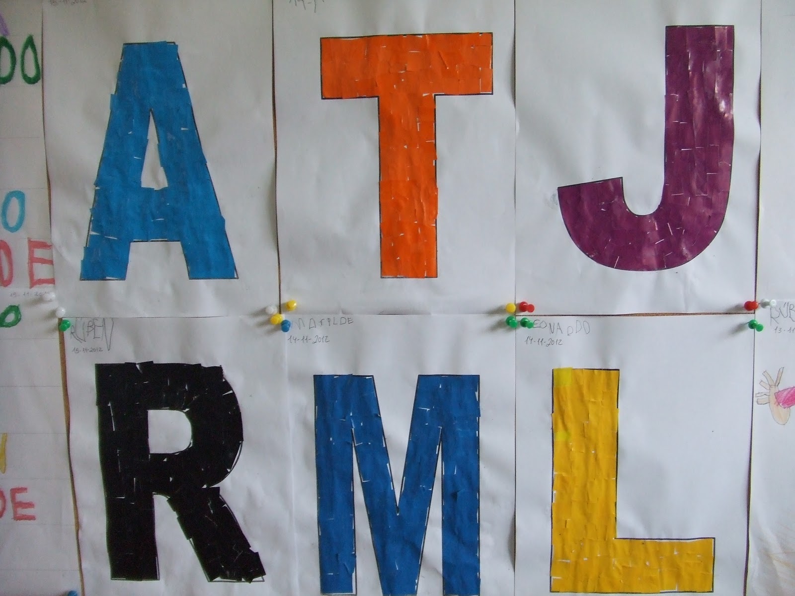 Pequenas Coisas: BRINCAR COM AS LETRAS