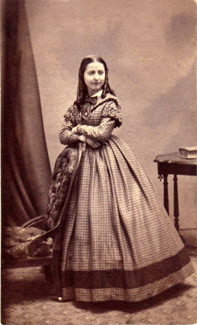 1860S Dresses - All The Pretty Dresses: Mid 1860's Green Silk Dress ...