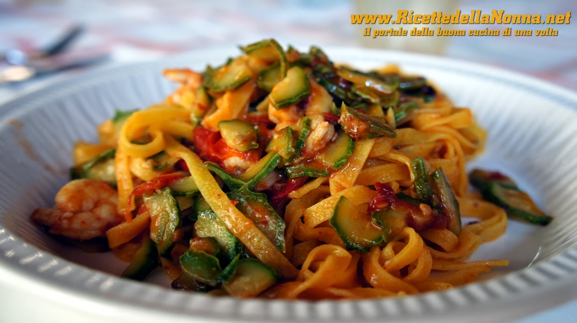 Tagliolini with Shrimp and Zucchini : Italian Pasta Recipe ...