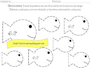 SmartTartsLearning: My First Spanish Post A Fishy Bundle... Olé!!