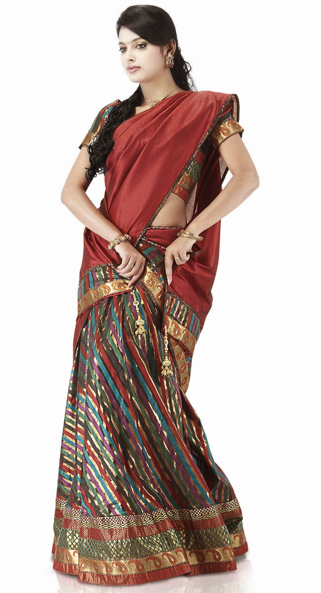 Woman's Clothing India Pattu Pavadai/Reshme Langa | FASHION STYLE