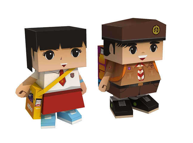 Axioo for Education Papercraft | Papercraft Paradise | PaperCrafts ...