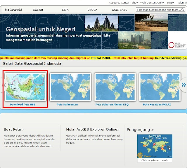 Omah Peta: Download Peta Rupa Bumi Indonesia (RBI) Skala 25K dan 50K di ...