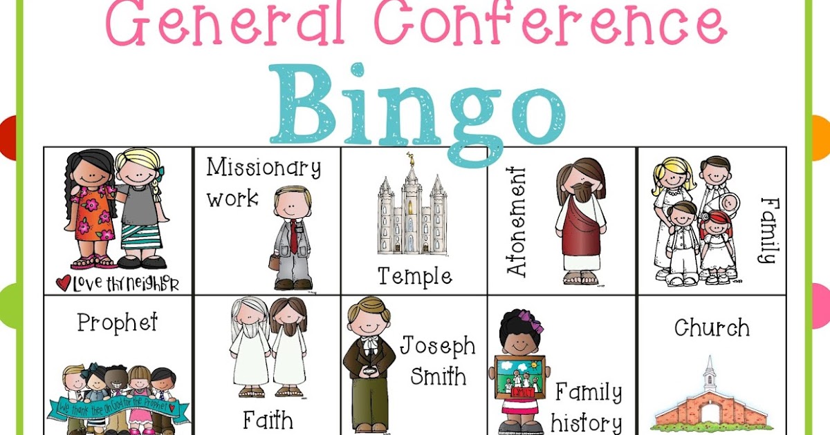The Cozy Red Cottage: Free General Conference Bingo Cards