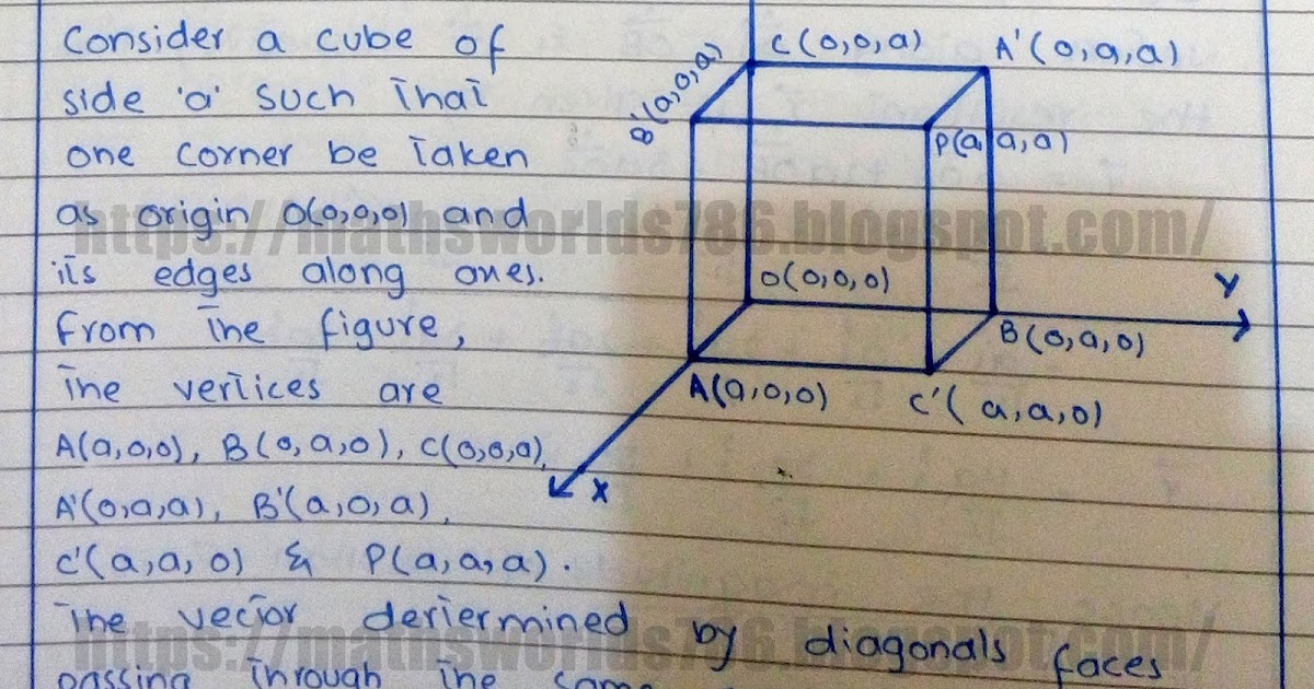 Prove that the sum of three vectors determined by the diagonals of the ...