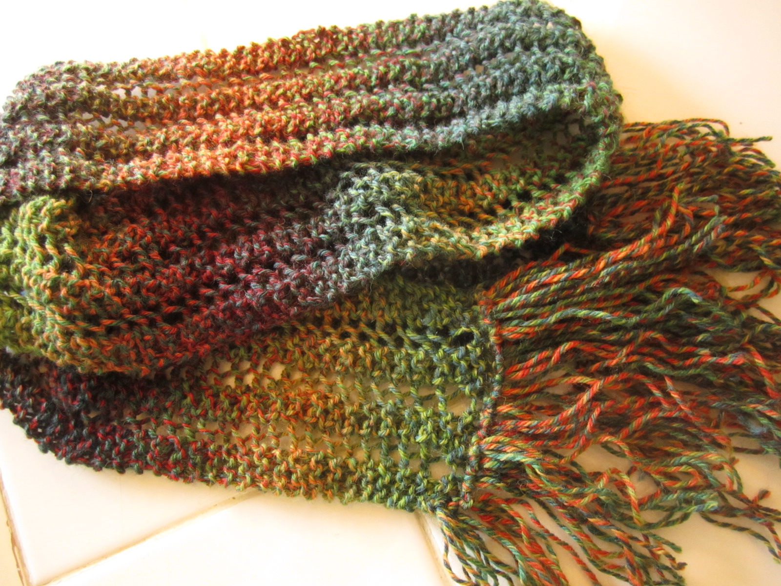 One Woman's Hands: one row lace scarf